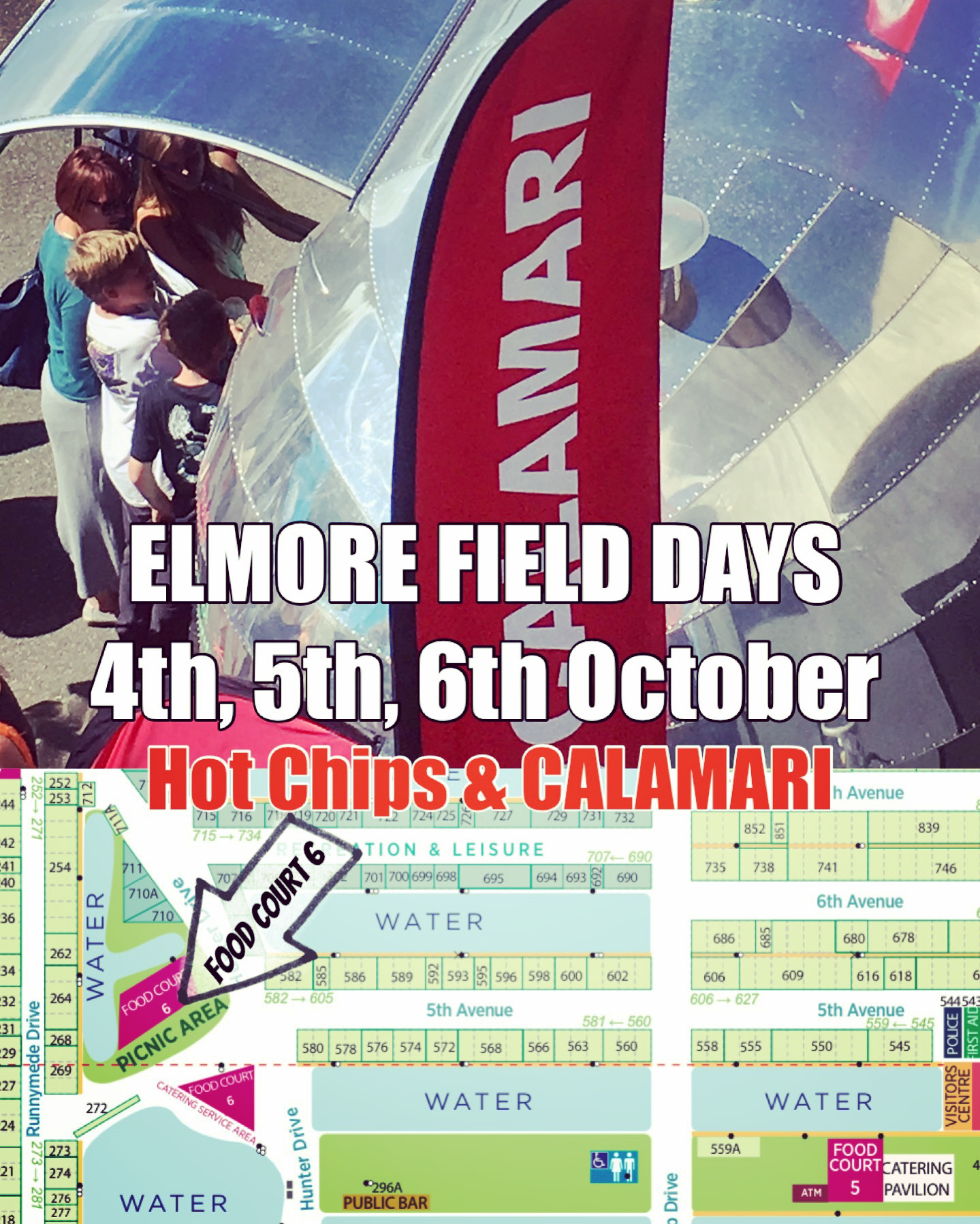 Elmore Field Days 2022 – 4th 5th 6th October – ELEPHANT ROCK STREET FOODS
