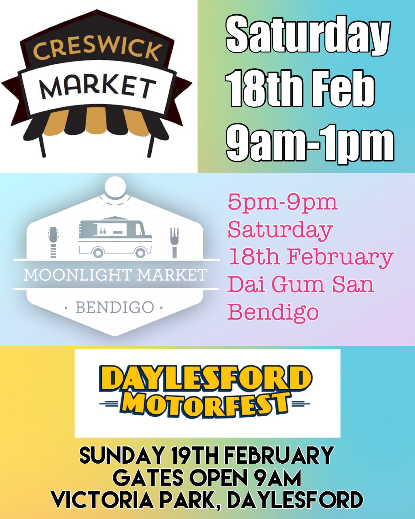 Busy Weekend! 18th & 19th February – ELEPHANT ROCK STREET FOODS